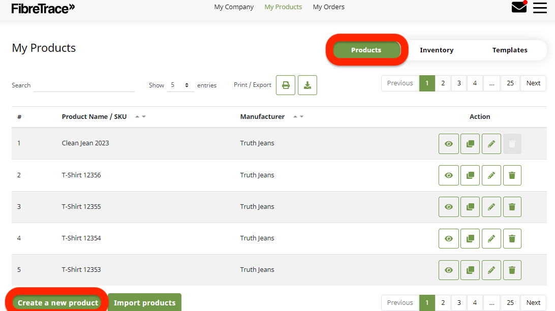 How to create a Product? – FibreTrace Help Centre