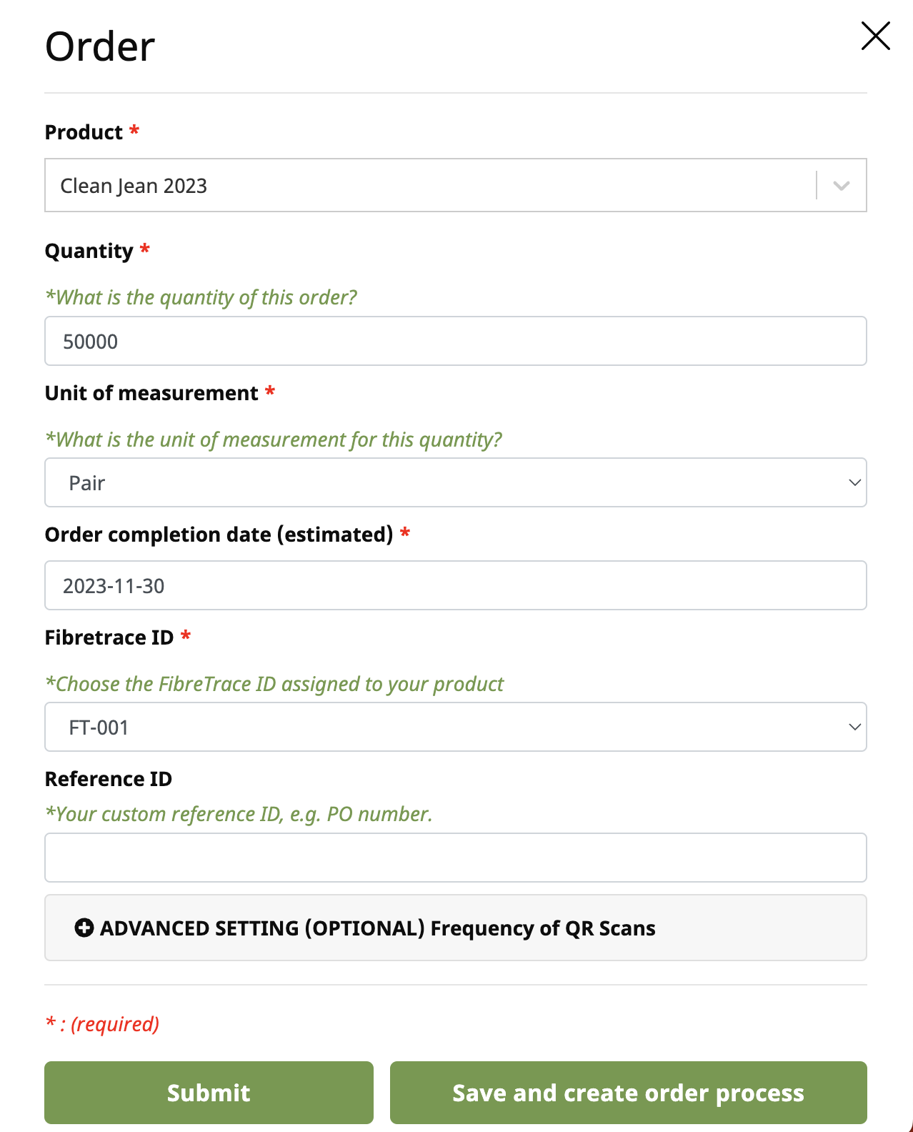 What is an Order? What is an Order Process? – FibreTrace Help Centre