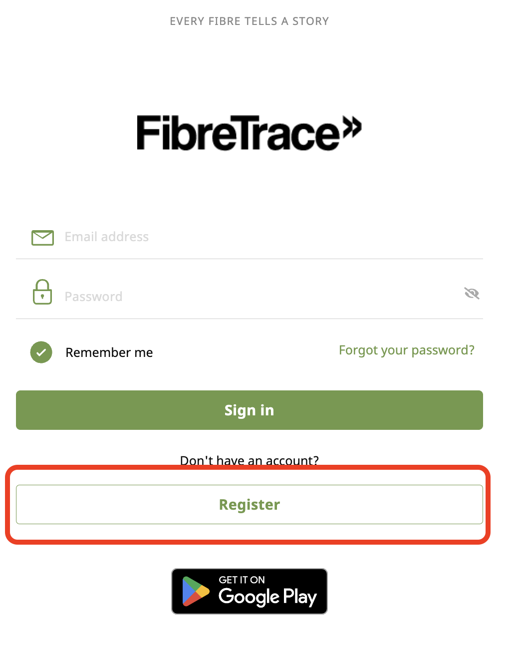 How to register on the FibreTrace® Platform – FibreTrace Help Centre